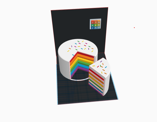 Kitchen Organizer ( Theme - Rainbow Cake) #Tinkercad - Tinkercad