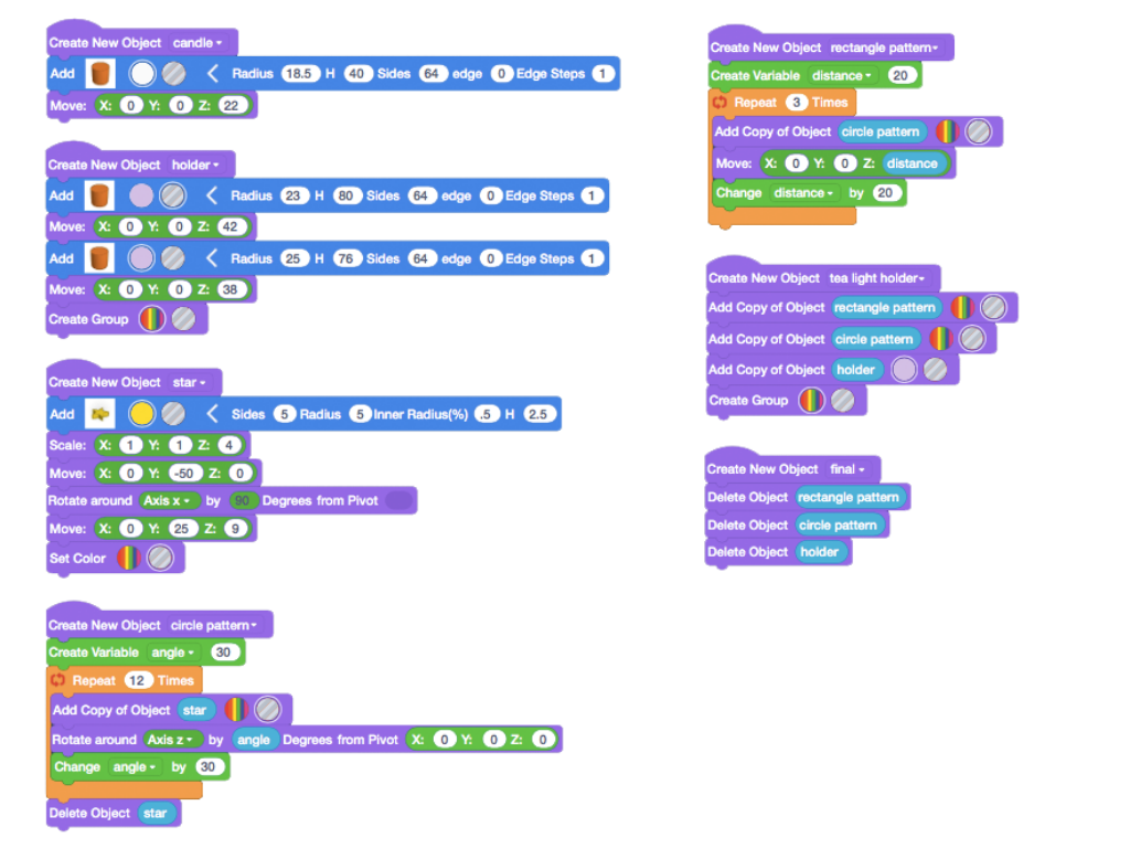 Code-generated Patterns in Tinkercad - Tinkercad