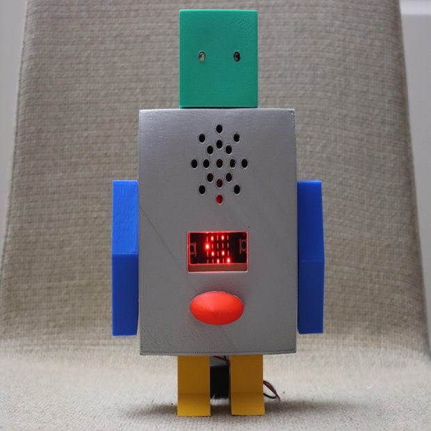 Microbit Talking Robot - Tinkercad