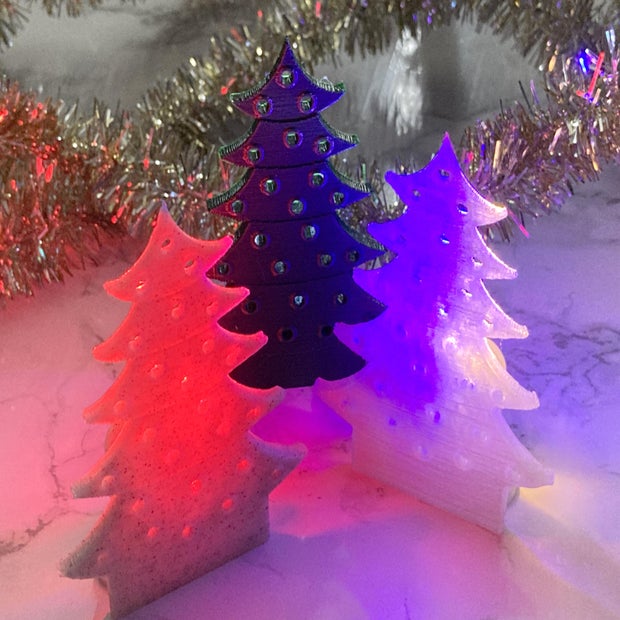 Christmas Tree LED Holder - Tinkercad
