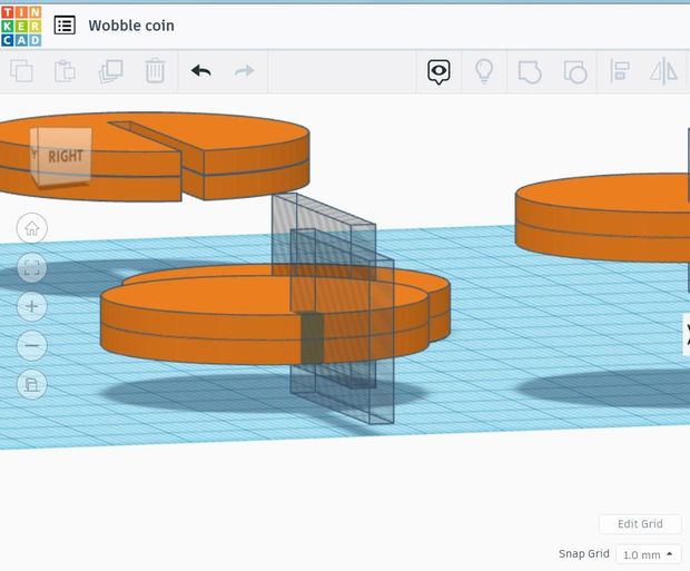 Wobble Coin Using Tinkercad for 3D Printing - Tinkercad