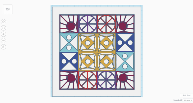 3D Quilt Codes & the Tinkercad Cypher - Tinkercad