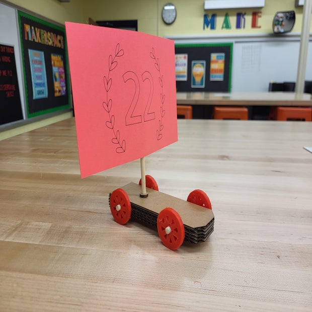 Wind-Powered Car - Tinkercad