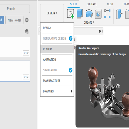 How to Render a Non-Basic Shape Tinkercad Model in Fusion 360 - Tinkercad