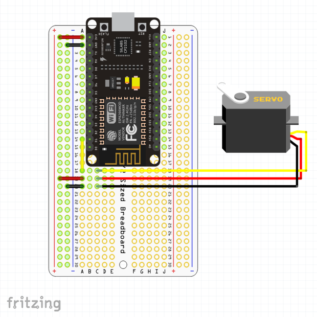 Cat Food Access Control (ESP8266 + Servo Motor + 3D Printing) - Tinkercad