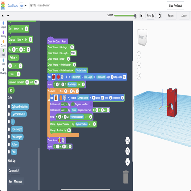 3D Sticky Notes Holder Using Tinkercad Codeblocks - Tinkercad