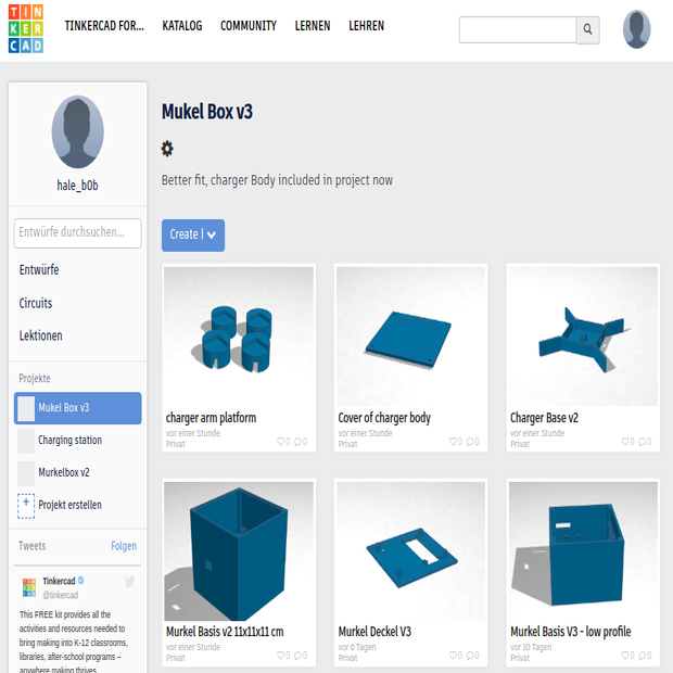 Kids MP3 Music Box - Tinkercad