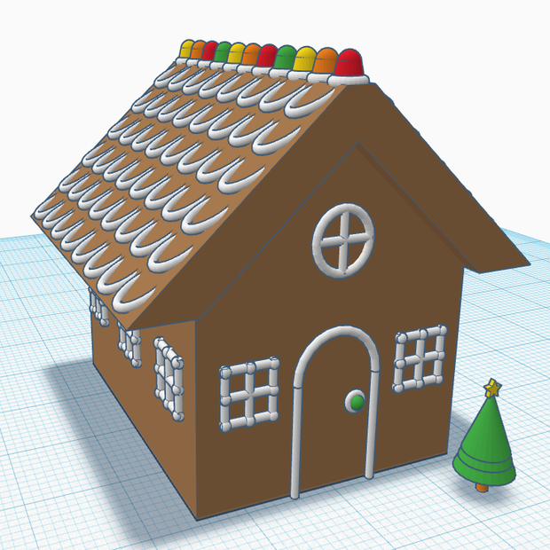 Gingerbread House - Tinkercad