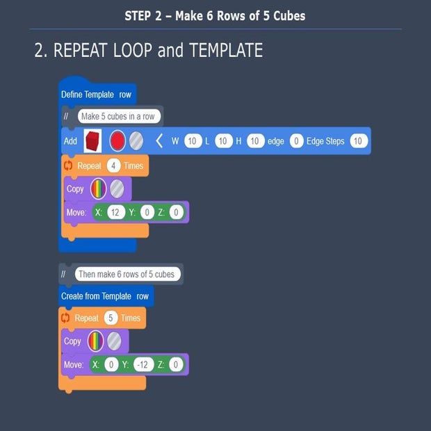 Pattern Play in Tinkercad Codeblocks - Tinkercad