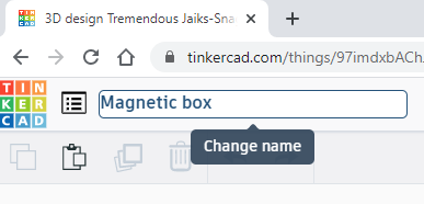 Small Magnetic Storage Box/tray - Tinkercad