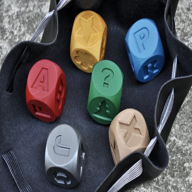 Alphabet Dice - Tinkercad