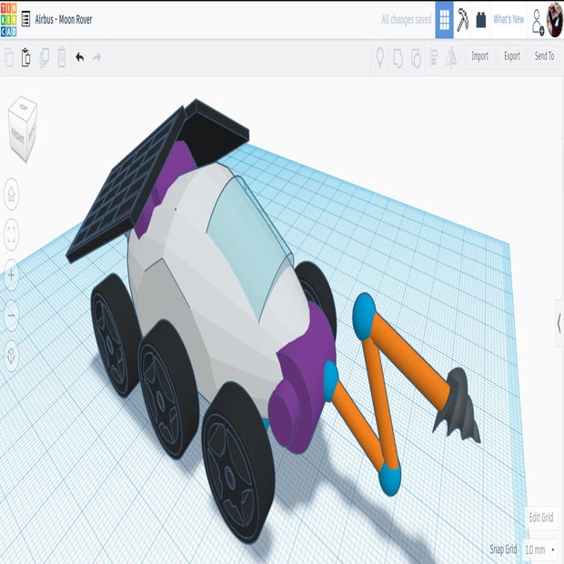 Design a Moon Rover in Tinkercad - Tinkercad