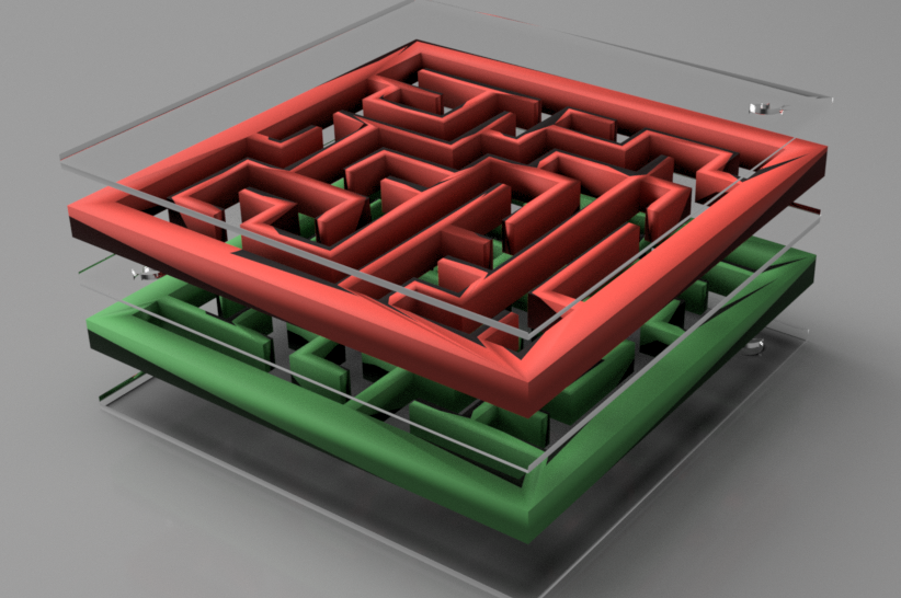 Stacked Ball-in-the-Maze Puzzles - Tinkercad