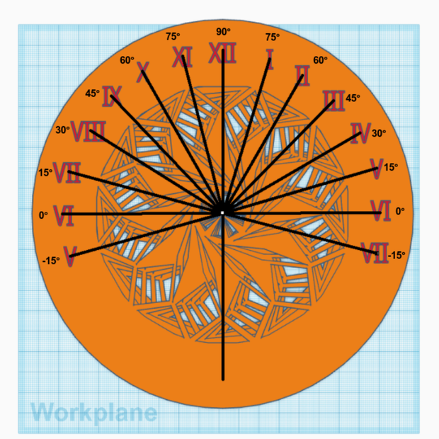 3D Printed Sundial - Tinkercad