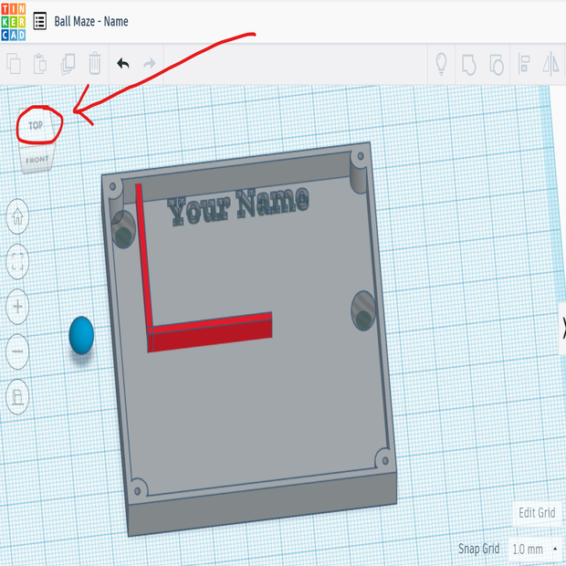 Moving Ball Maze - Tinkercad Student Project - Tinkercad