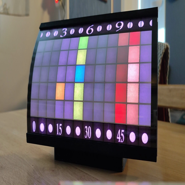 Bending Time: a Guide to Building a 3D Printed Curved LED Clock With ...