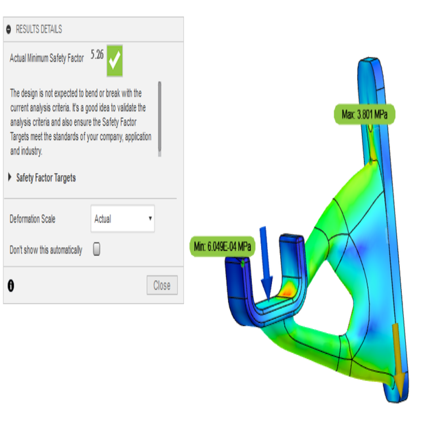Generative Design Hook - Tinkercad