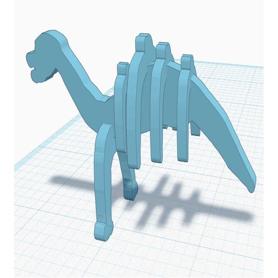 Design Dinosaur Skeletons in Tinkercad to Be Laser Cut - Tinkercad