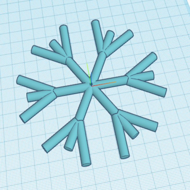 Tinkercad Coded Snowflake - Tinkercad
