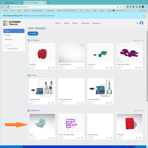 3D Printed LED Earring With Tinkercad Codeblocks - Tinkercad