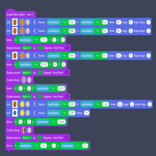 Parametric Gyroscope And Robot Made With Tinkercad Codeblocks Tinkercad