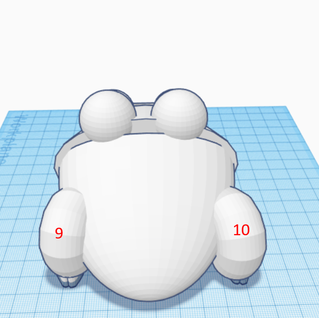 Frog Phone Charger and Glasses Holder - Tinkercad