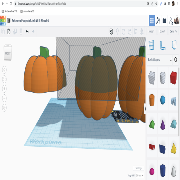 Pokemon Pumpkin Patch With Micro:bit and Tinkercad 🎃 - Tinkercad