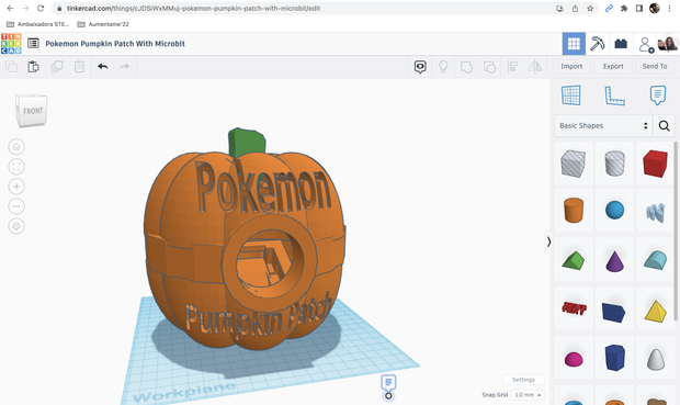 Pokemon Pumpkin Patch With Micro:bit and Tinkercad 🎃 - Tinkercad
