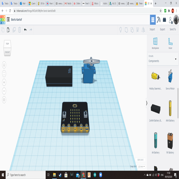 Tinkercad + Micro:bit Robotics for School: "I Love Kartof" Robot ...