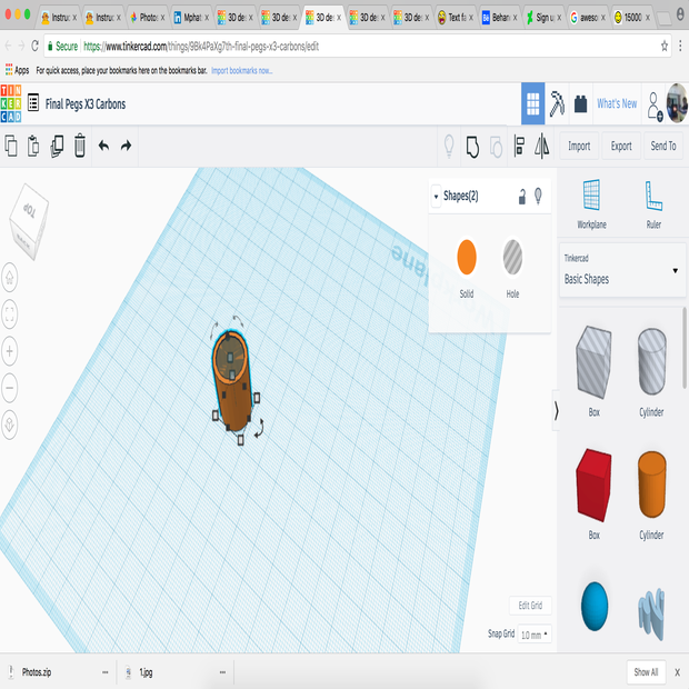 Modular Molecule Lamp - Tinkercad