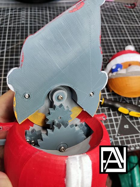 Dancing Santa Clause Automata - Tinkercad