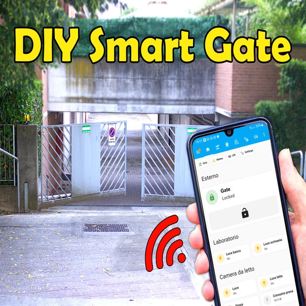 Open the Gate With Your Phone! - DIY Smart Gate (without Modifying the ...