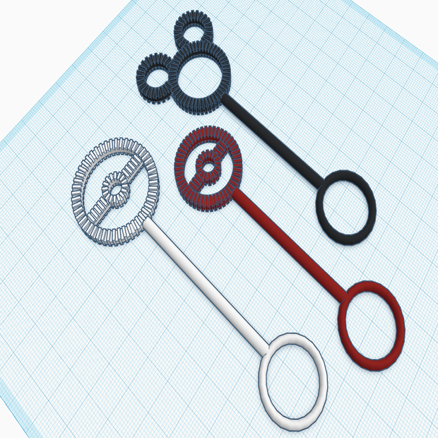 3D Printed Bubble Wands - Tinkercad