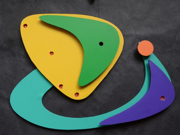 3D Printed Futuristic Space Age Wall Clock - Tinkercad