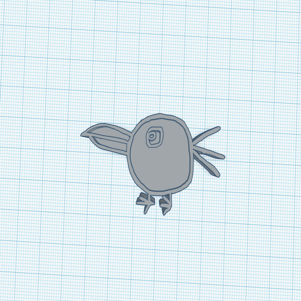 Birdy Family 3D Art Project - Tinkercad