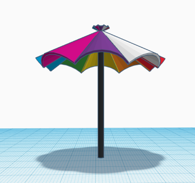 Creating a Colorful Umbrella With Tinkercad - Tinkercad