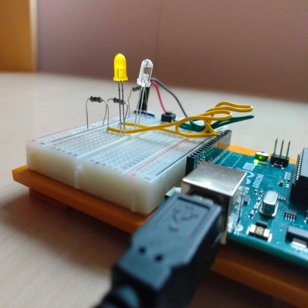 Arduino Basics With Night Light Tinkercad