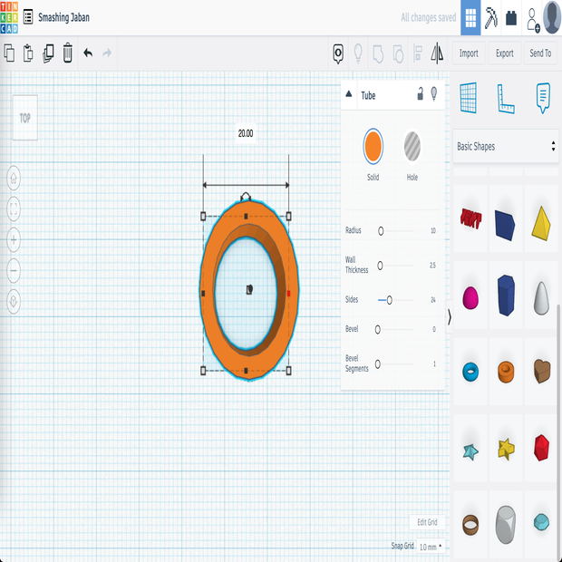 3D Printed Stackable Rings - Tinkercad