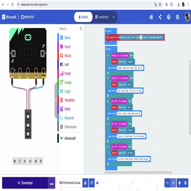 BB-8 Emotional Companion With Tinkercad and Micro:bit - Tinkercad