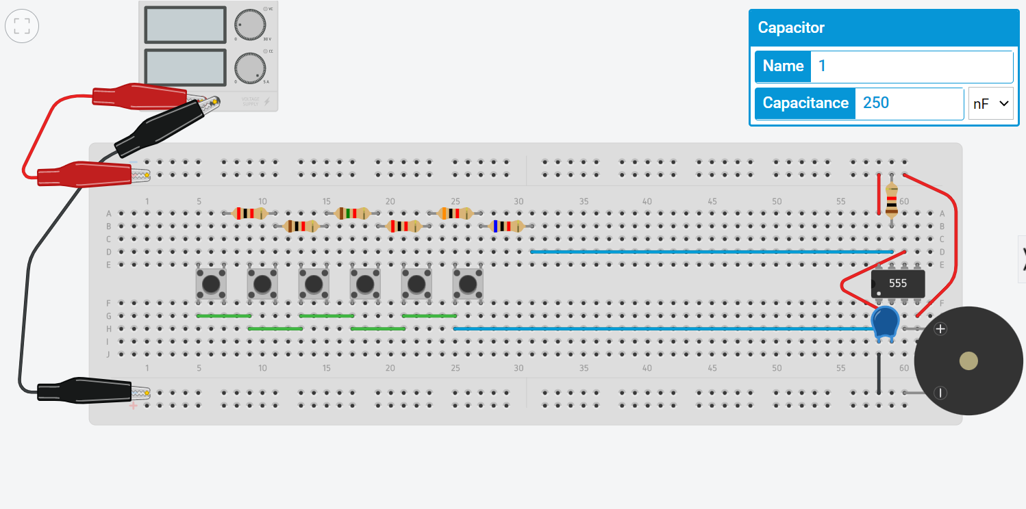 Building a Simple Electronic Piano Using Tinkercad Circuits | Tinkercad