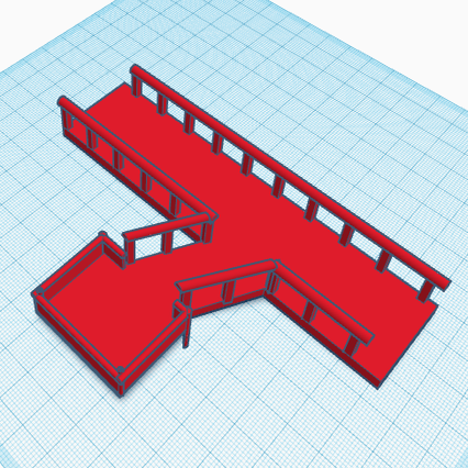 Stewart Fishing Bridge - Tinkercad