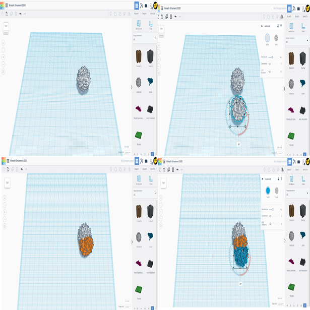 Personalized Wreath Ornament With Tinkercad - Tinkercad