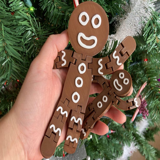 3D Print Articulated Gingerbread Man + Articulated Joint - Tinkercad