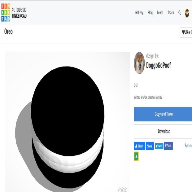 Oreo Holder - Tinkercad