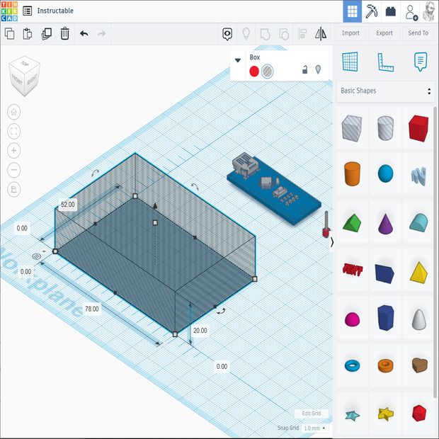 Making a Game Box [Tim's Racer] - Tinkercad