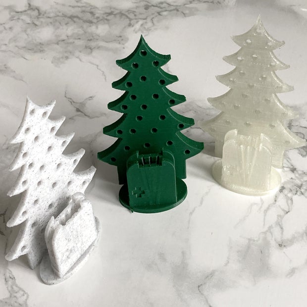 Christmas Tree LED Holder - Tinkercad