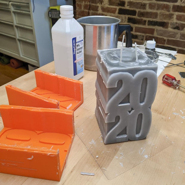 3D Printed Candle Mold - Tinkercad