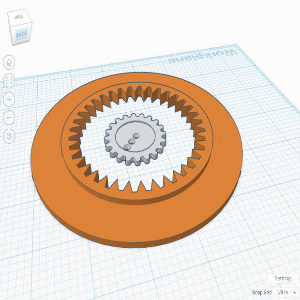 3D Printed Spirograph - Tinkercad