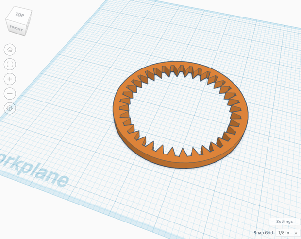 3D Printed Spirograph - Tinkercad