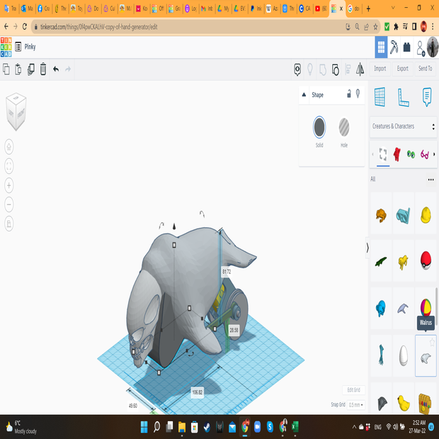 Tinkercad Robotics for School: Human-Powered Battle Beasts! - Tinkercad